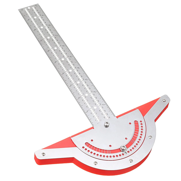 Efficient Woodworkers Stainless Steel Protractor & Edge Ruler - Neulons.com Efficient Woodworkers Stainless Steel Protractor & Edge Ruler - Neulons.com