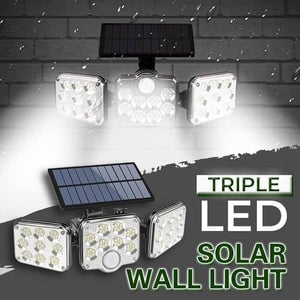 Triple LED Solar Wall Light - Neulons.com