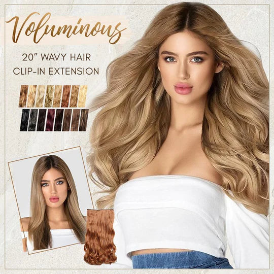 VOLUMINOUS CLIP-IN WAVY HAIR EXTENSION
