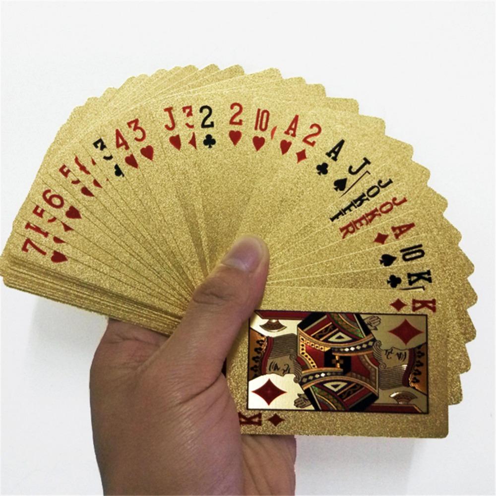 24K Gold-Plated Playing Cards